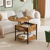 Blotout 35.4" LED Square Coffee Table with Lifting top and Charging ...