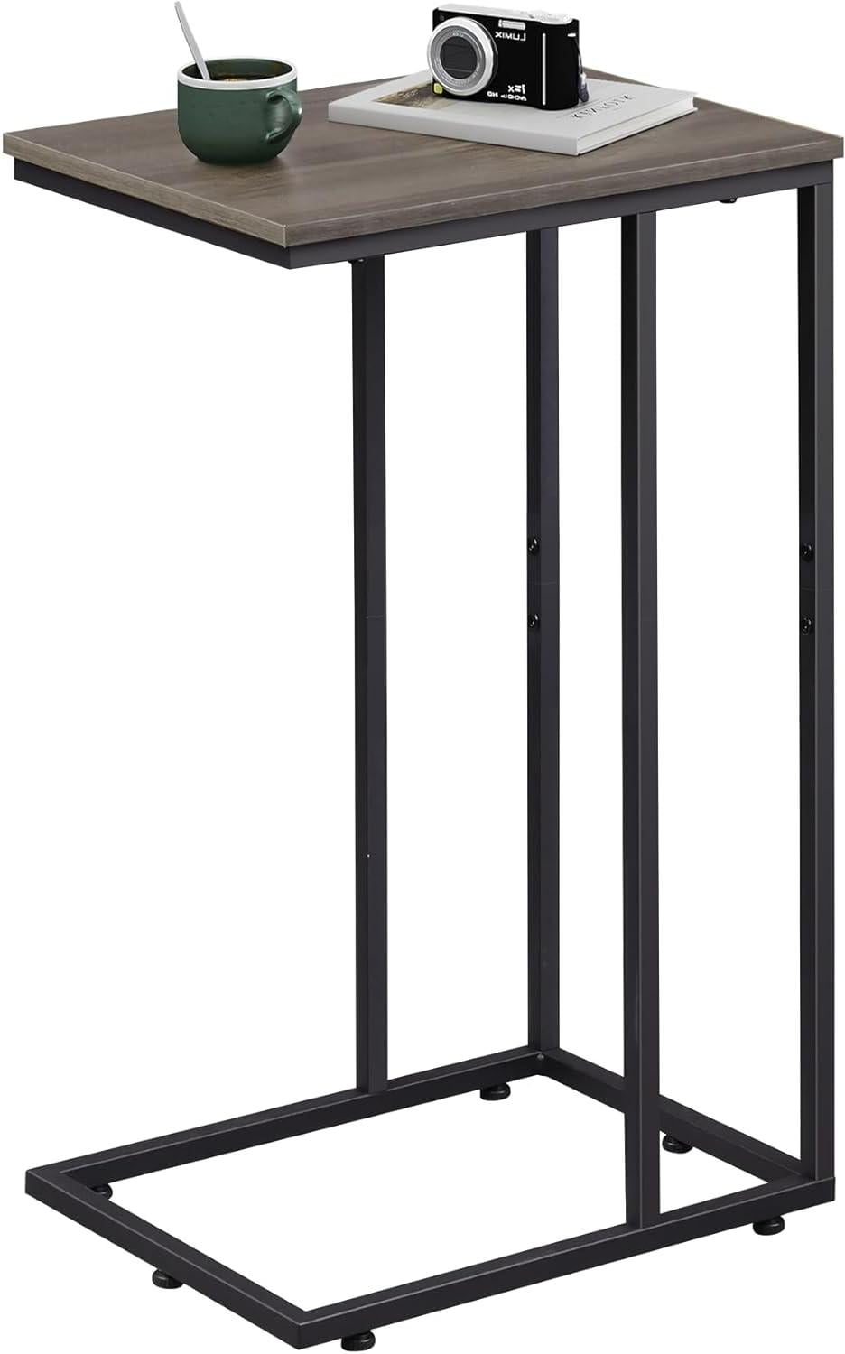 GALAXHERO Small Side Table, C Shaped End Table for Couch, Sofa and Bed ...