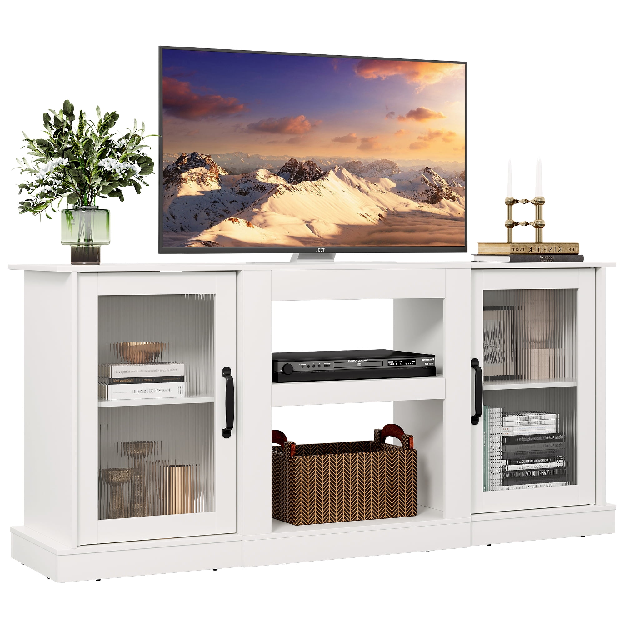 GALAXHERO TV Stand for 65 inch TV, Entertainment Center with Storage ...