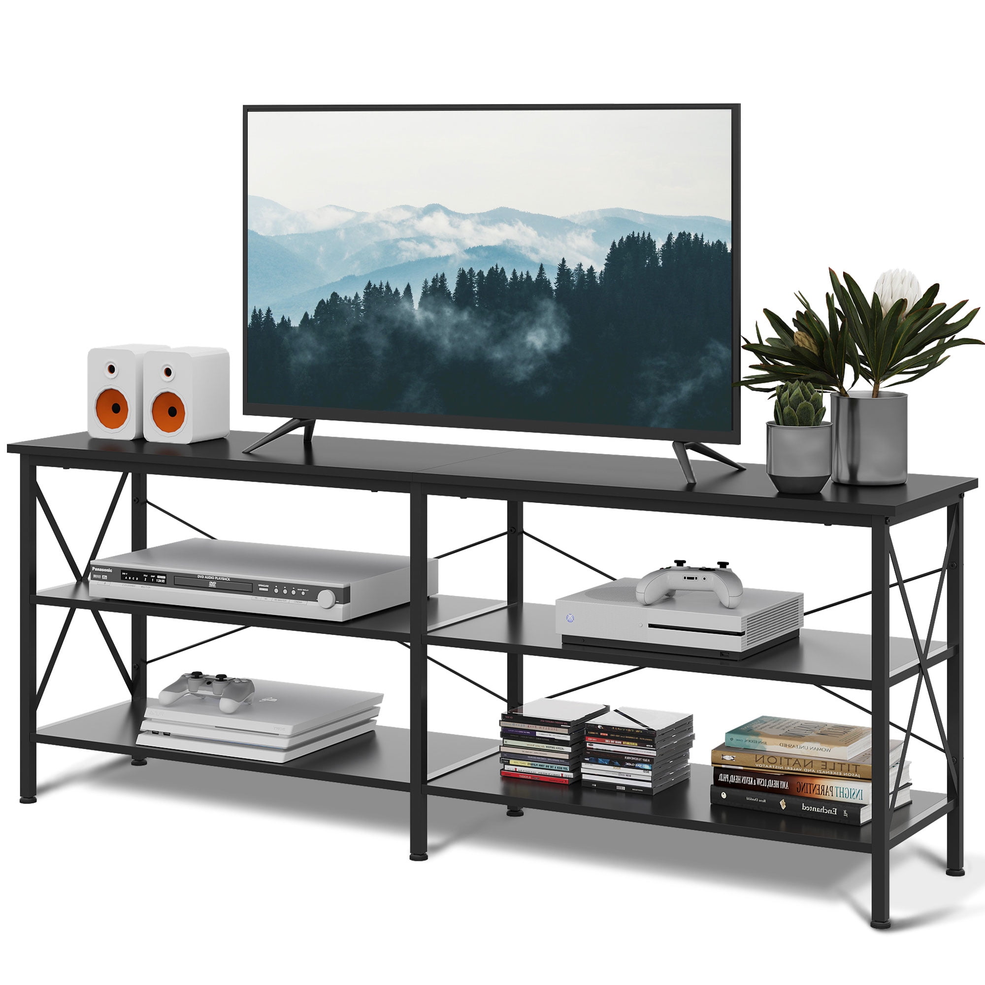 GALAXHERO TV Stand for 70 Inch TV, 63" Entertainment Center with 3-Tier ...
