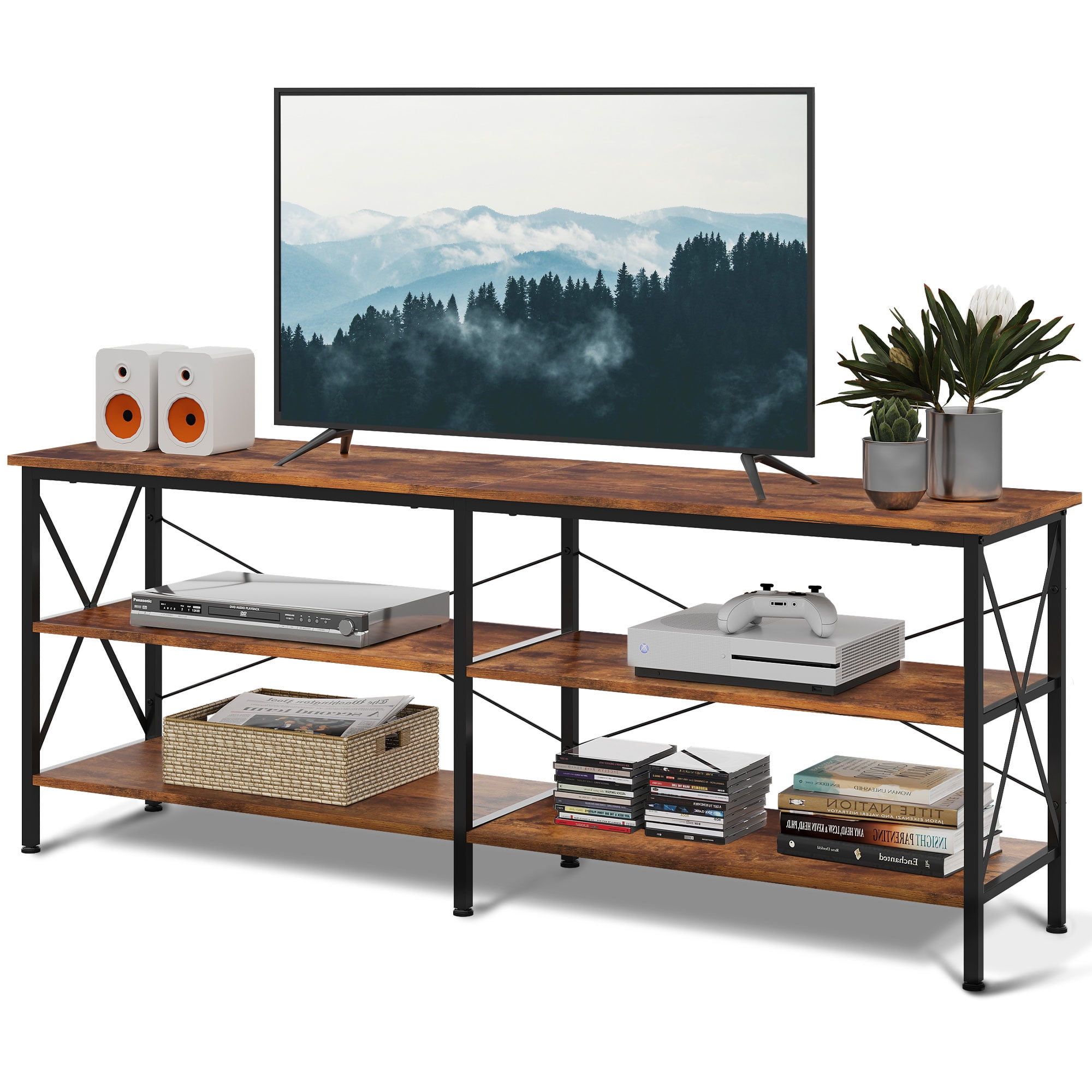 GALAXHERO TV Stand for 70 Inch TV, 63" Entertainment Center with 3-Tier ...