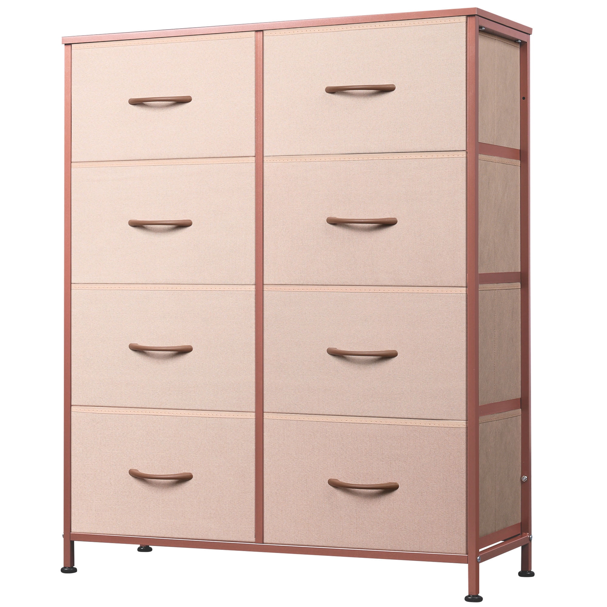 GALAXHERO Tall 8-Drawer Fabric Dresser, Storage Tower with Fabric Bins ...