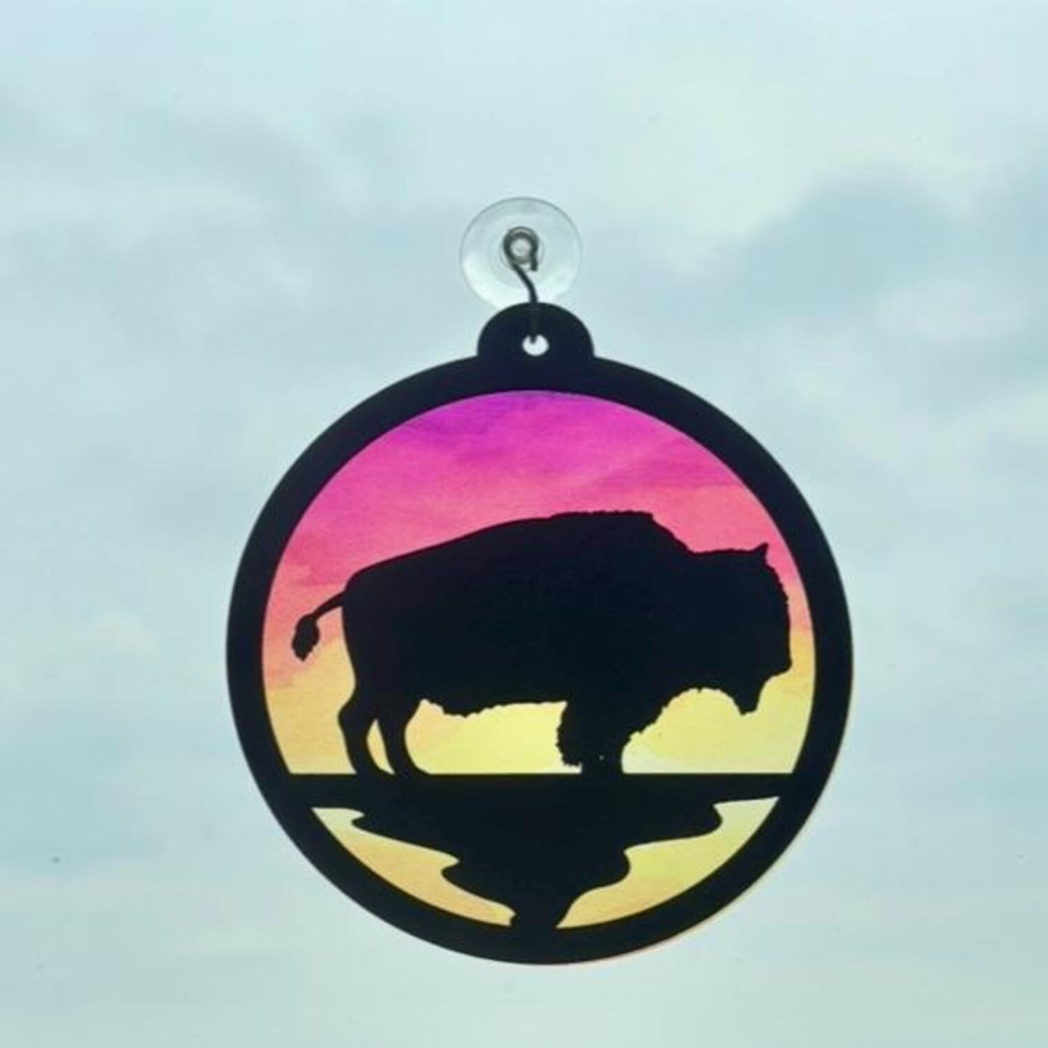GALAXIMEX 6 INCHES Buffalo Sun Catcher Ornament | Wildlife Sun Catcher ...