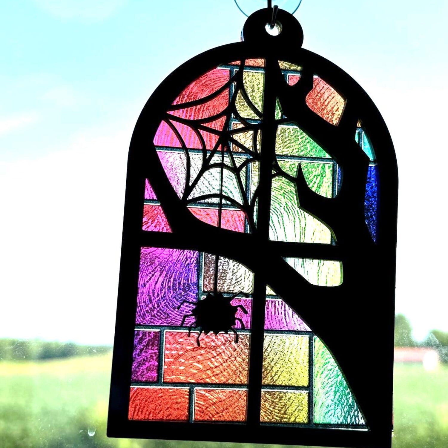 GALAXIMEX 6 INCHES Spider Sun Catcher Ornament | Creepy-Crawly ...
