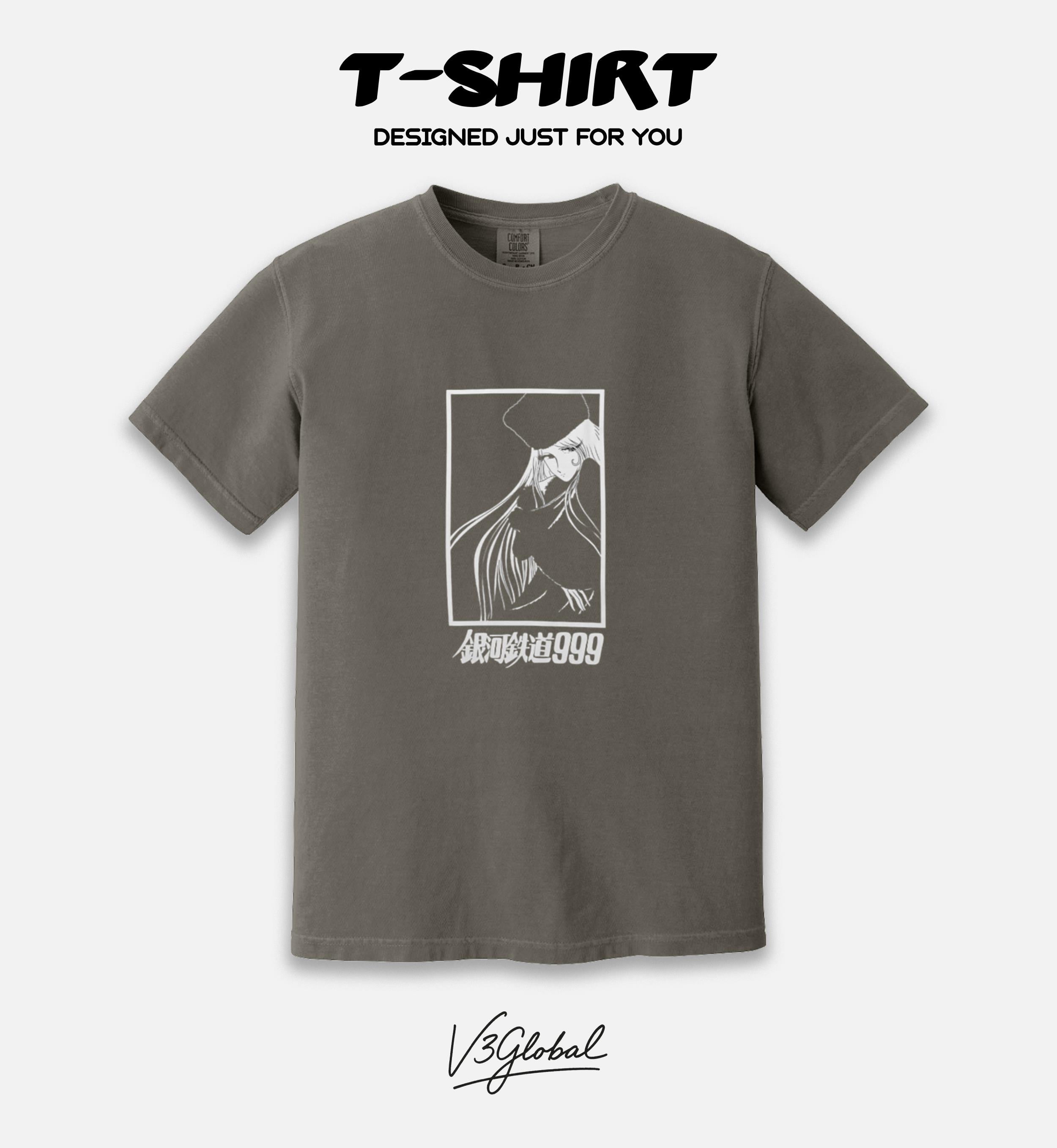 GALAXY EXPRESS 999 Retro Anime Space Train majotoyokai Comfort Color T ...