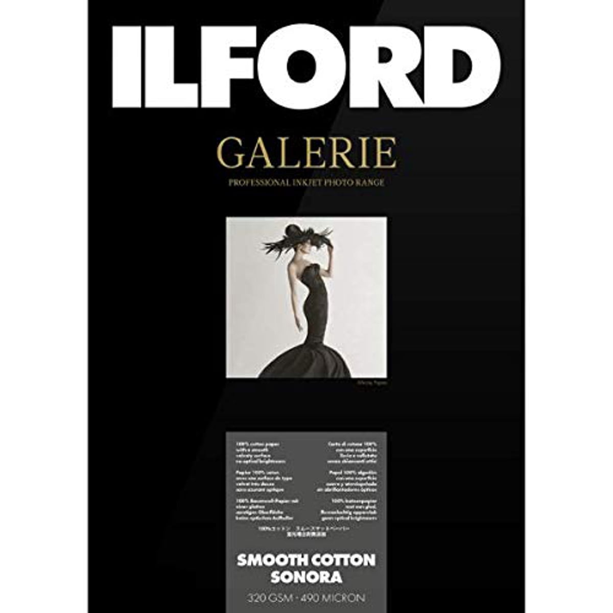 Ilford GALERIE Smooth Cotton Sonora Inkjet Photo Paper, 320 gsm, 5x7 ...