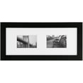GALLERY SOLUTIONS 8X20 BLACK FRAME, MATTED TO 2 - 6X4 - Walmart.com