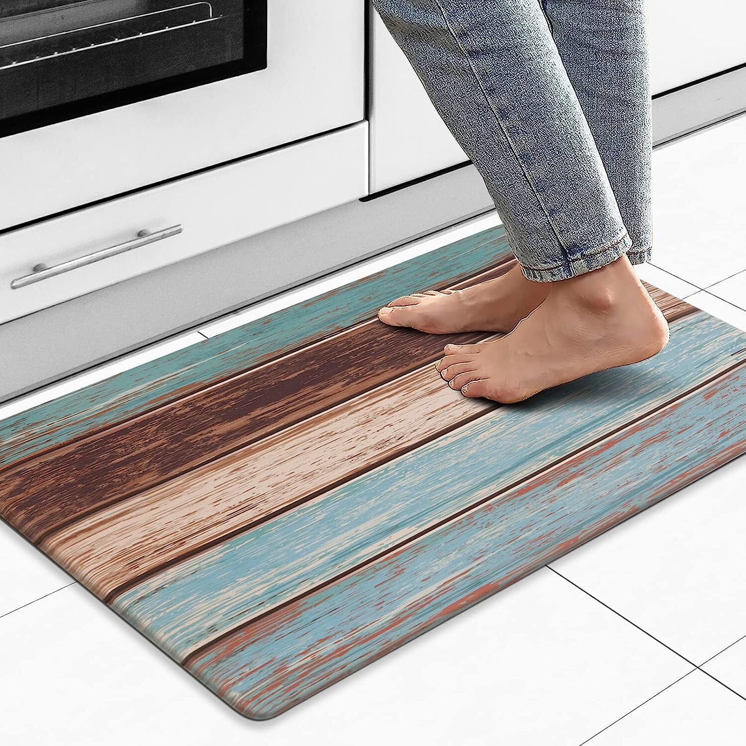 GALMAXS7 Anti Fatigue Kitchen Mat, Waterproof & Washable Cushioned ...