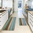 GALMAXS7 Anti Fatigue Kitchen Rugs Set, Teal PVC Farmhouse Decor ...