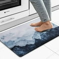 GALMAXS7 Kitchen Floor Mat Blue Mountain Anti Fatigue Kitchen Rugs Non ...