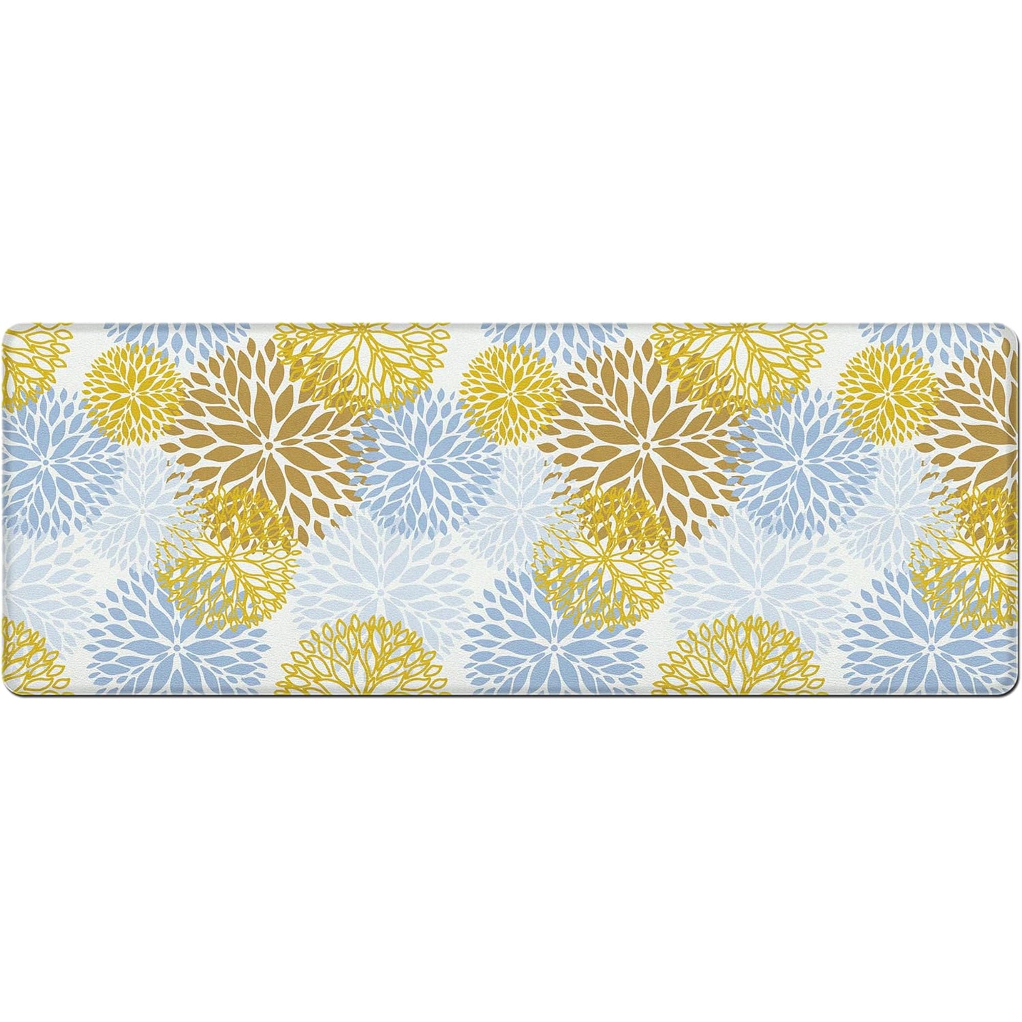 GALMAXS7 Kitchen Mats 1/2 inch Anti Fatigue Mats Floral Kitchen Rugs ...