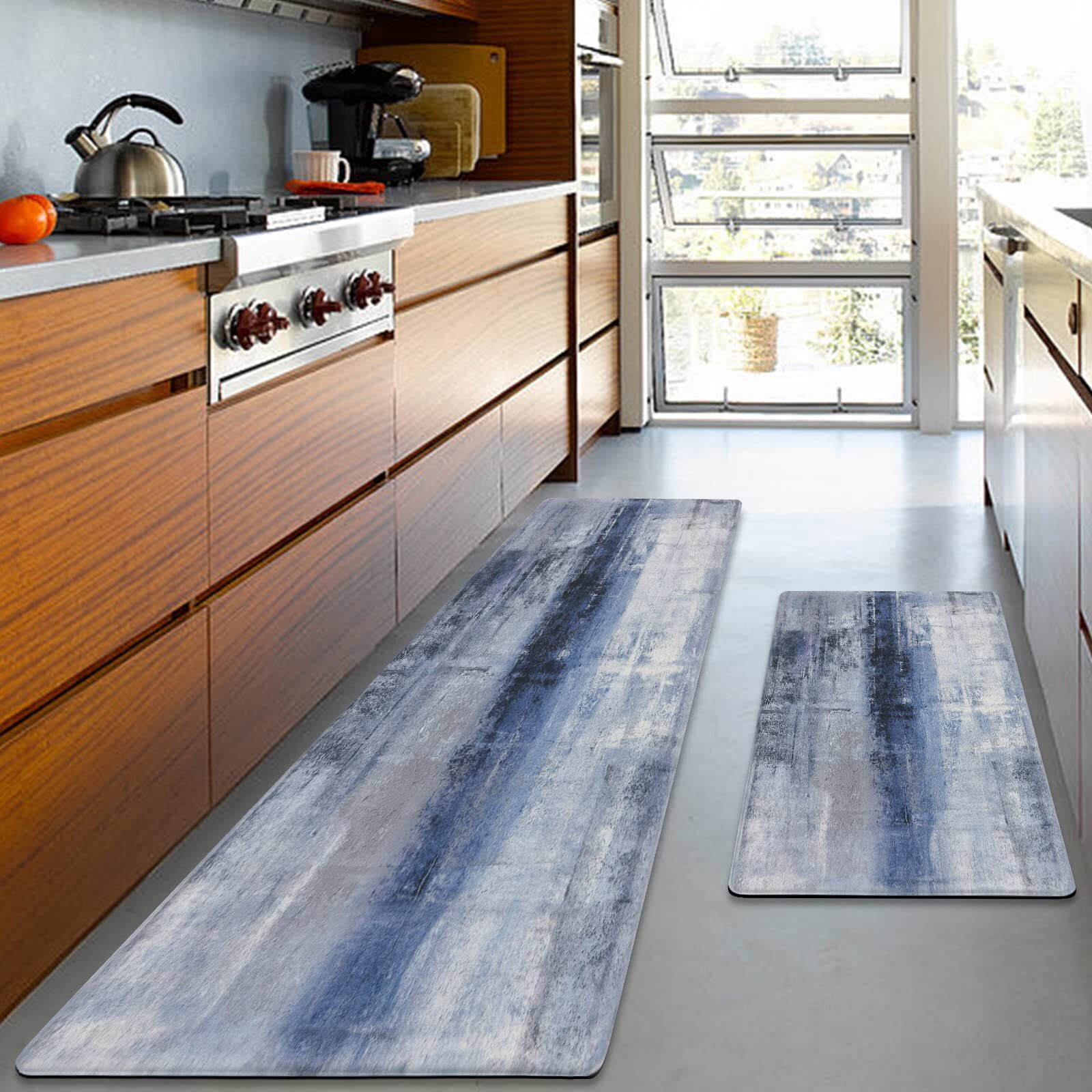 Galmaxs7 Kitchen Mats, Anti Fatigue Cushioned Rugs, Waterproof PVC ...