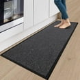 GALMAXS7 Kitchen Rug Absorbent Rubber backed Kitchen Mat Gray Woven ...