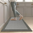 GALMAXS7 Kitchen Rugs Absorbent Rubber backed Kitchen Mat Gray Woven ...