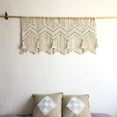 GALMAXS7 Macrame Valance Wall Hanging Boho Valance Window Treatments ...