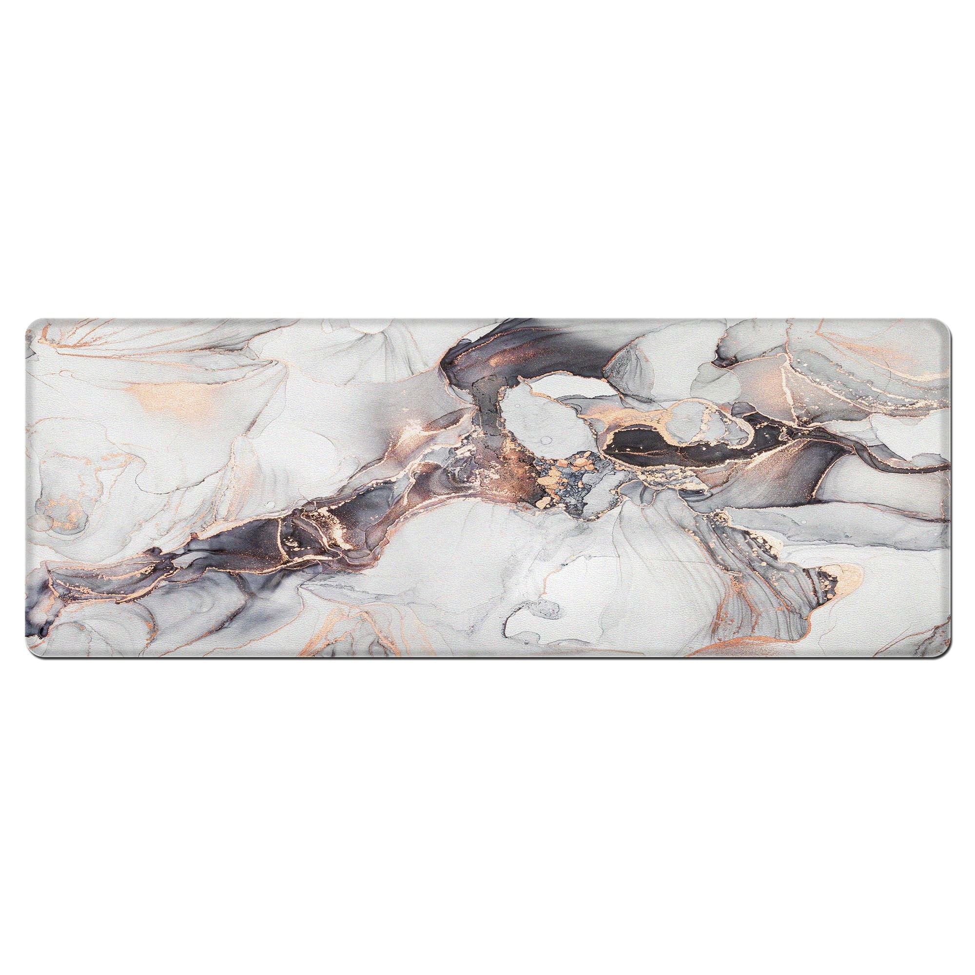 GALMAXS7 Marble Grey Kitchen Mats Anti Fatigue Mat Kitchen Rug Abstract ...