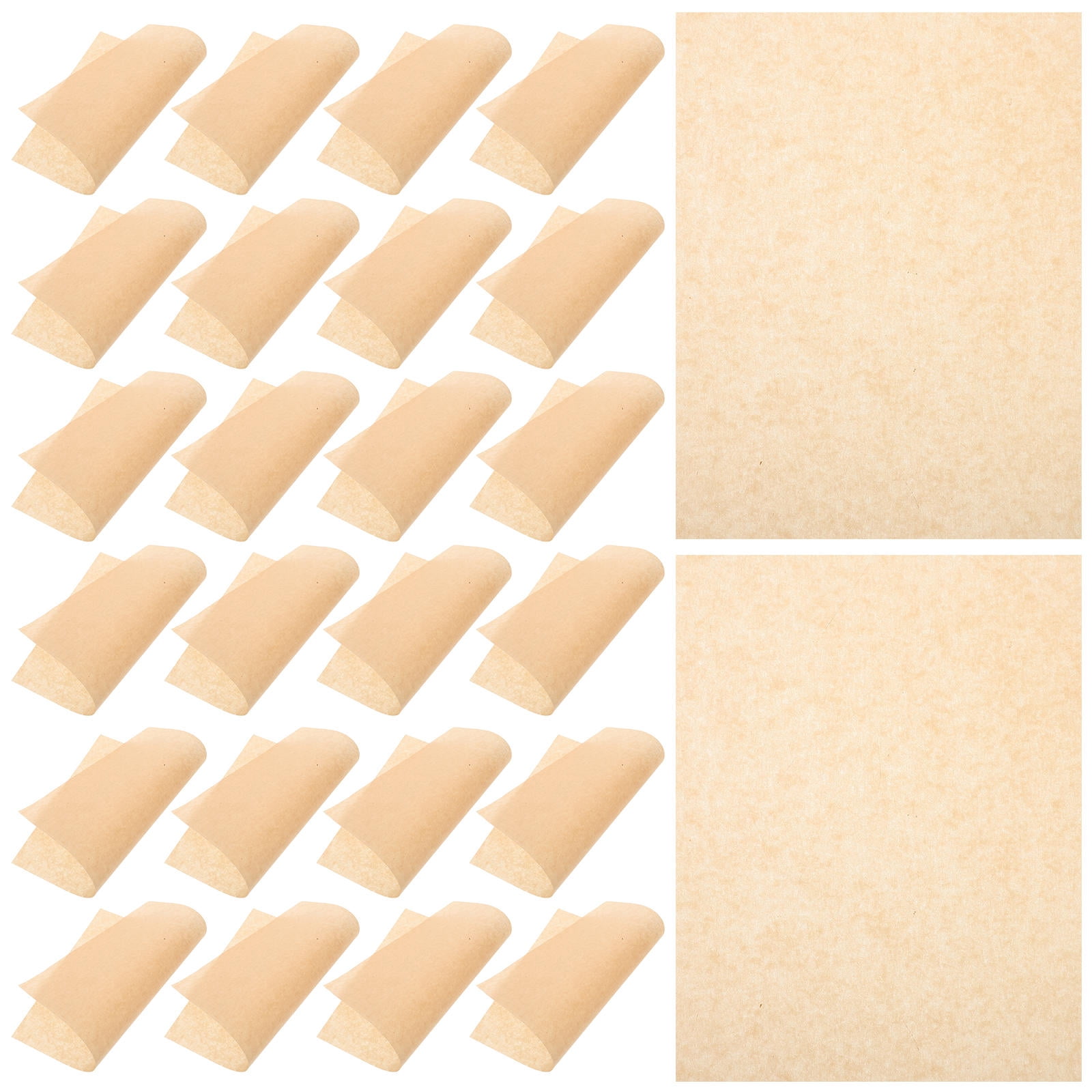 GALUBUBU 100 Sheets Wax Paper Sheets Paper Sheets for Baking ...
