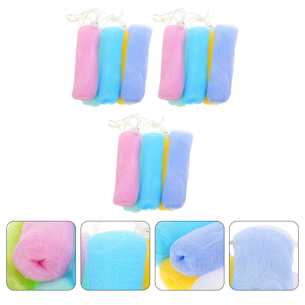 GALUBUBU 15Pcs Face Cleaning Foaming Nets Assorted Color for Bath and ...