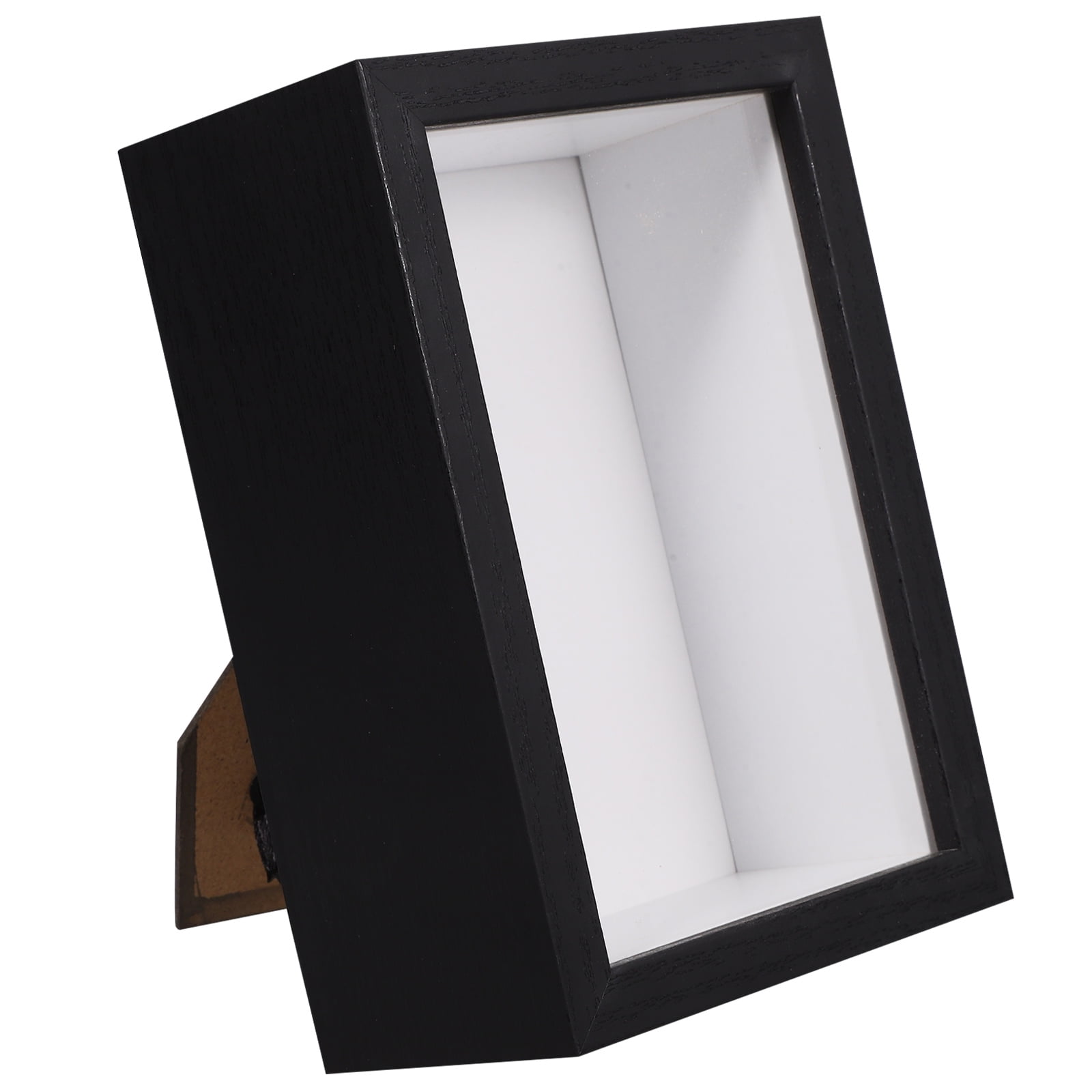 GALUBUBU 1Pack Black Wooden Small Display Box Shadow Box for Insect ...