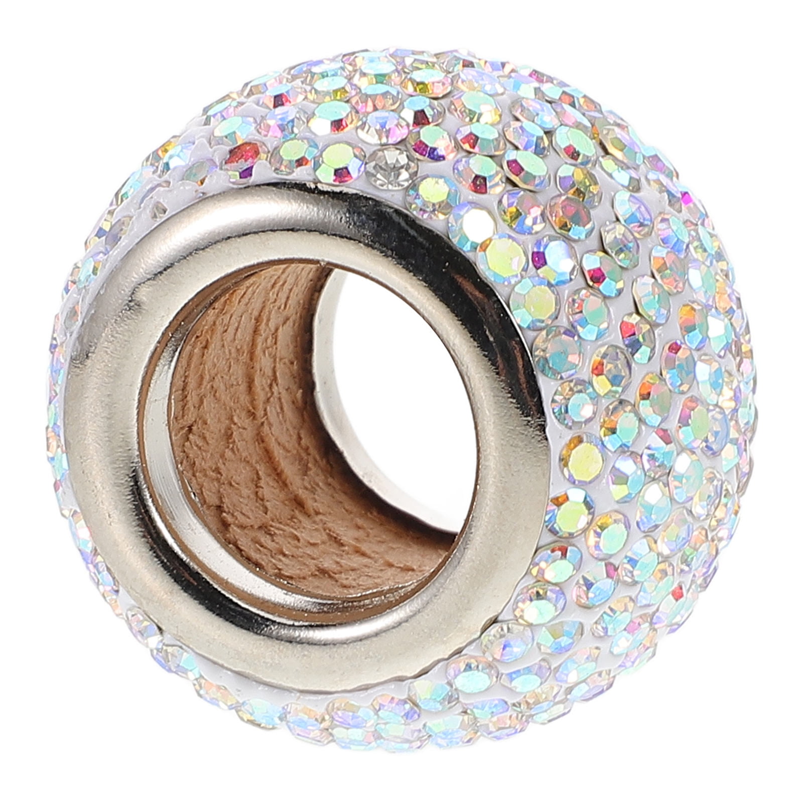 GALUBUBU 1Pack Car Headrest Collars Silver Copper Rhinestone Circular ...