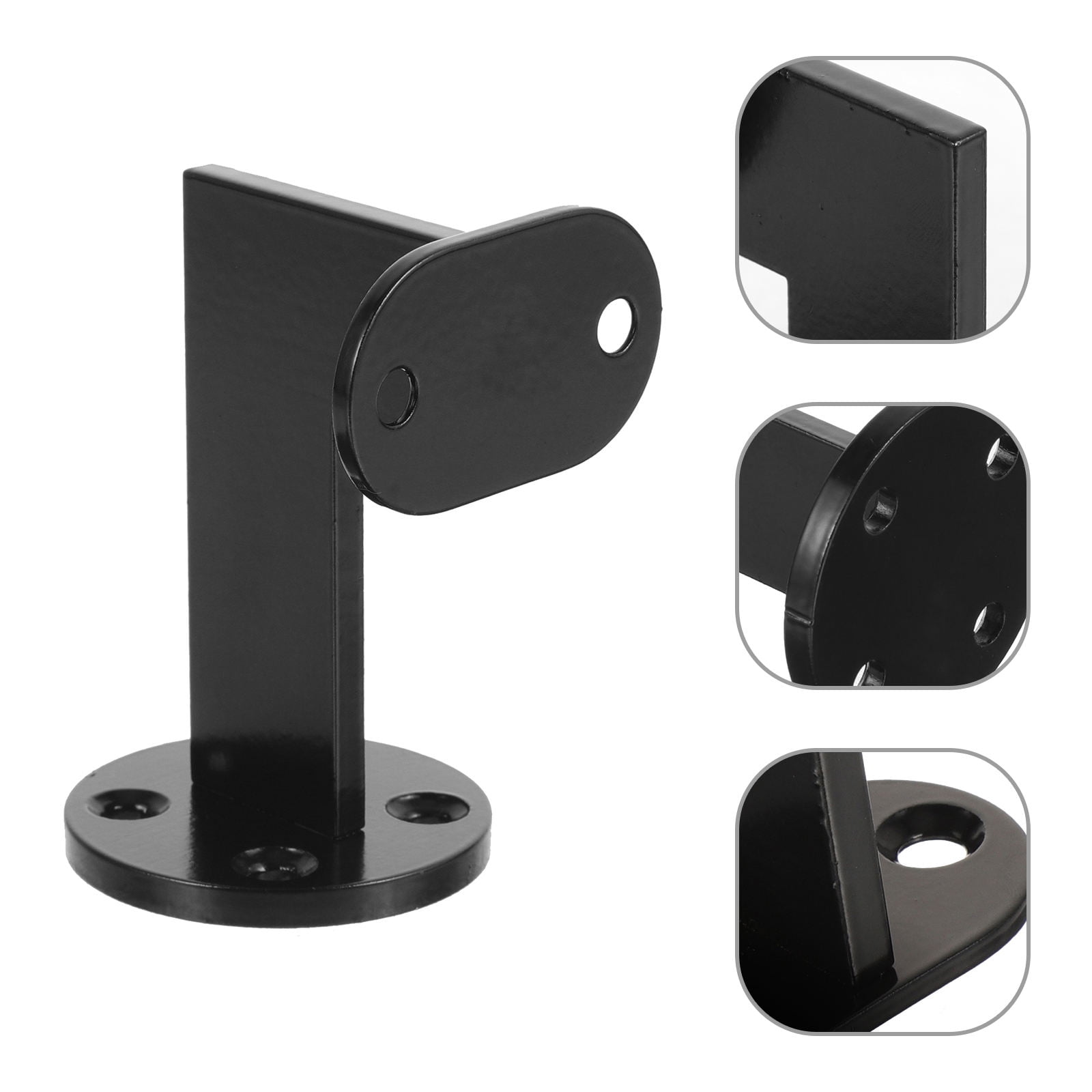 GALUBUBU 1Pack Stair Railing Bracket Black Stainless Steel Handrail ...