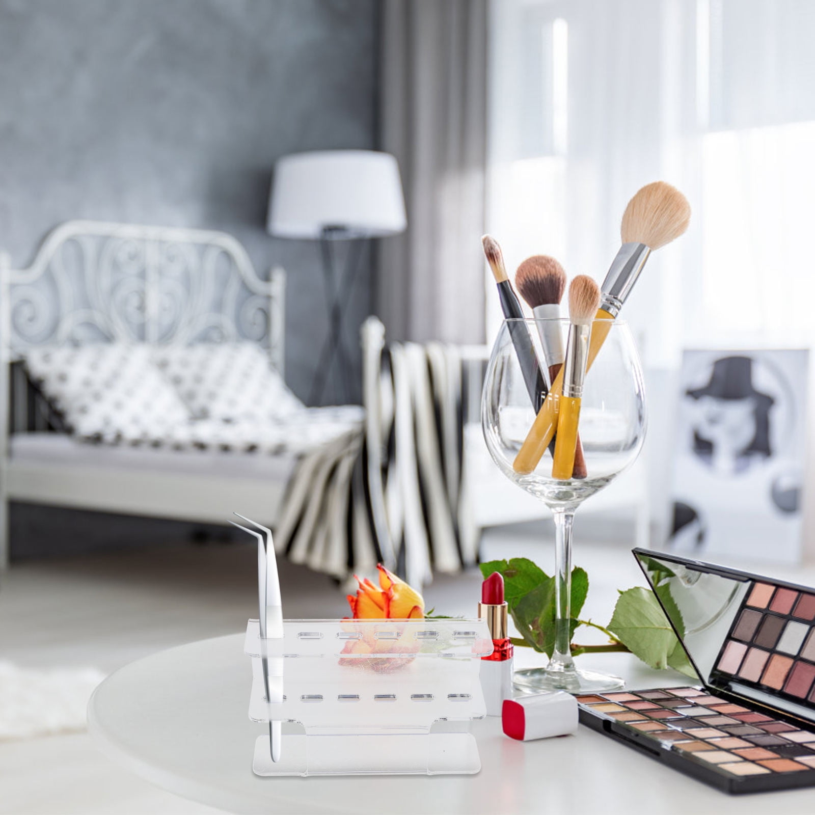 GALUBUBU 1Set Acrylic Eyelash Tweezers Display Stand For Storage And ...