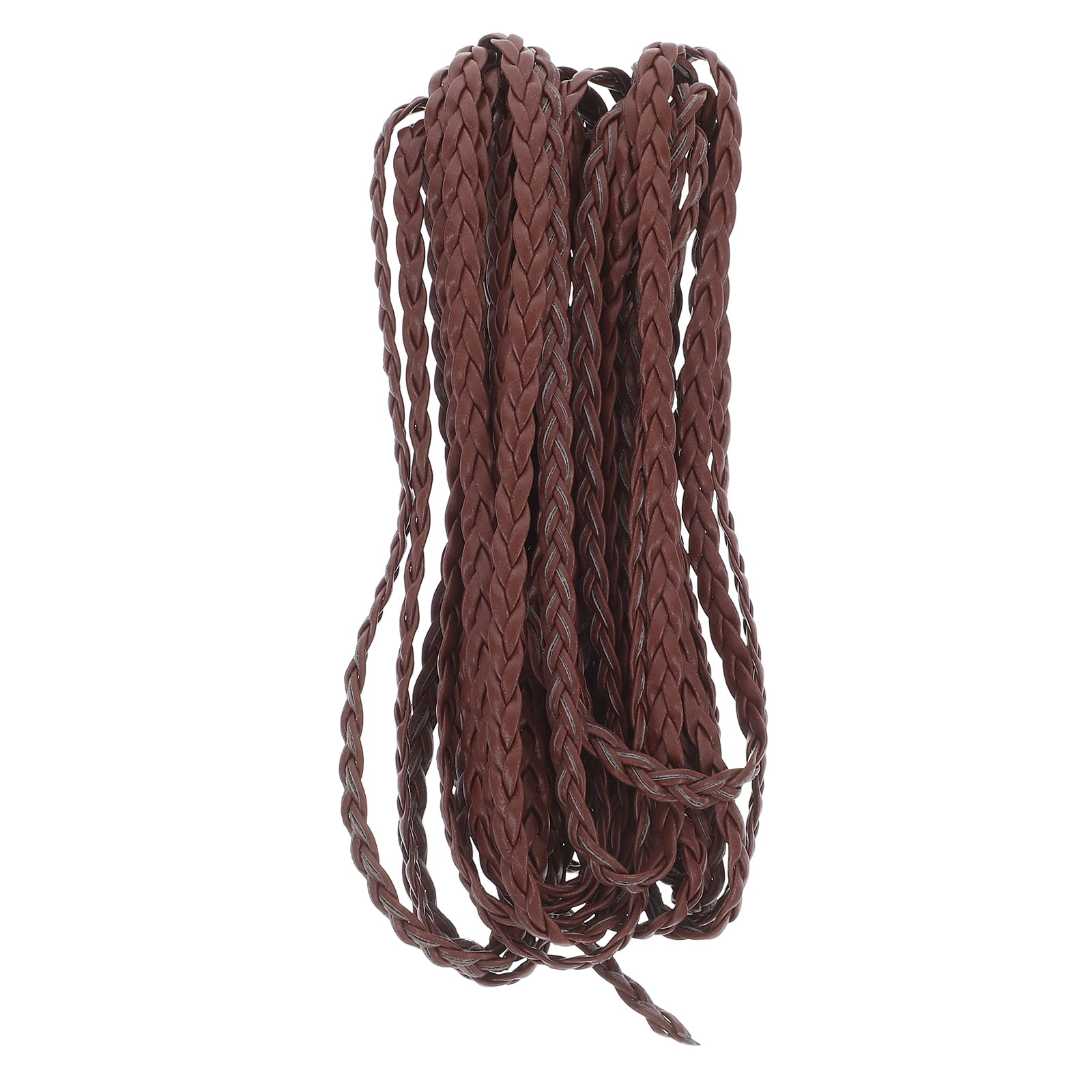 GALUBUBU 1Set Faux Leather Round Braided Cord Jewelry String For Diy ...