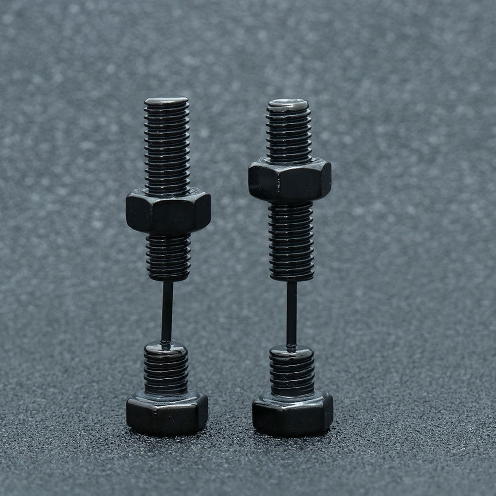 GALUBUBU 2 Pairs Earring Studs for Color with Punk Hexagonal Screw Nut ...