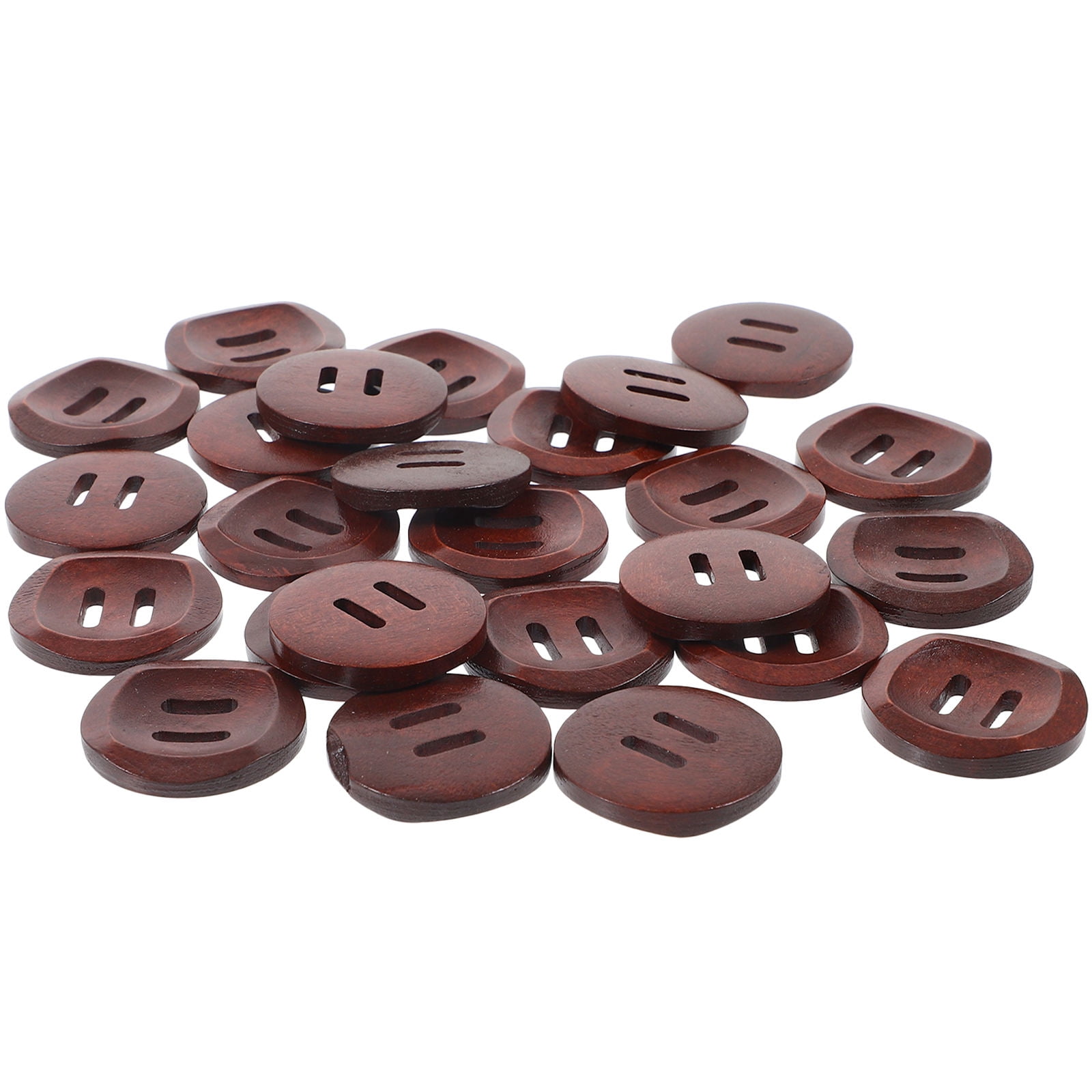 GALUBUBU 25Pcs Dark Brown Wood Buttons for Clothing and Fabric ...