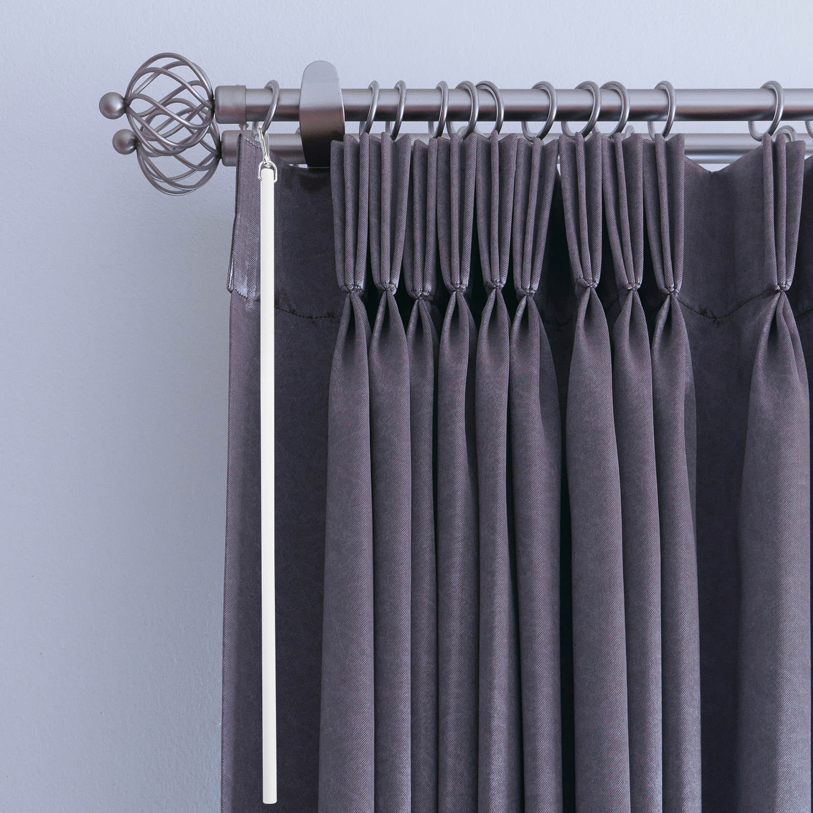 GALUBUBU 2Pcs Drapery Pull Rods for Curtains with Tension Adjustment 16 ...