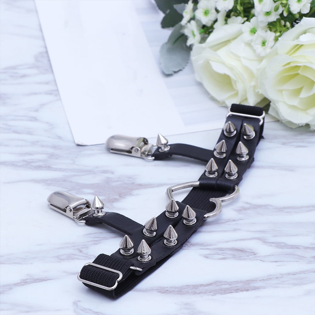 GALUBUBU 2Pcs Thigh Accessory Gothic Punk Style Metal Adjustable Leg ...