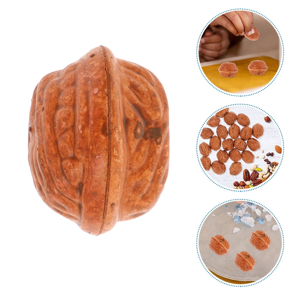 GALUBUBU Faux Nut Models Walnut Models Brown Abs 30Pcs - Walmart.com