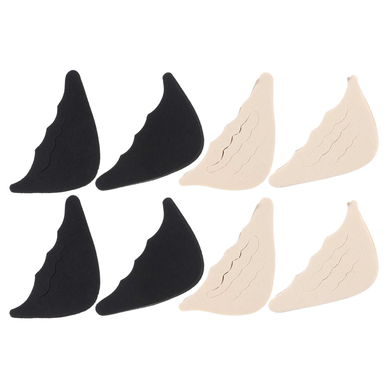 GALUBUBU 4 Pairs EVA Shoe Filler Inserts for Sandals Women Black Color ...