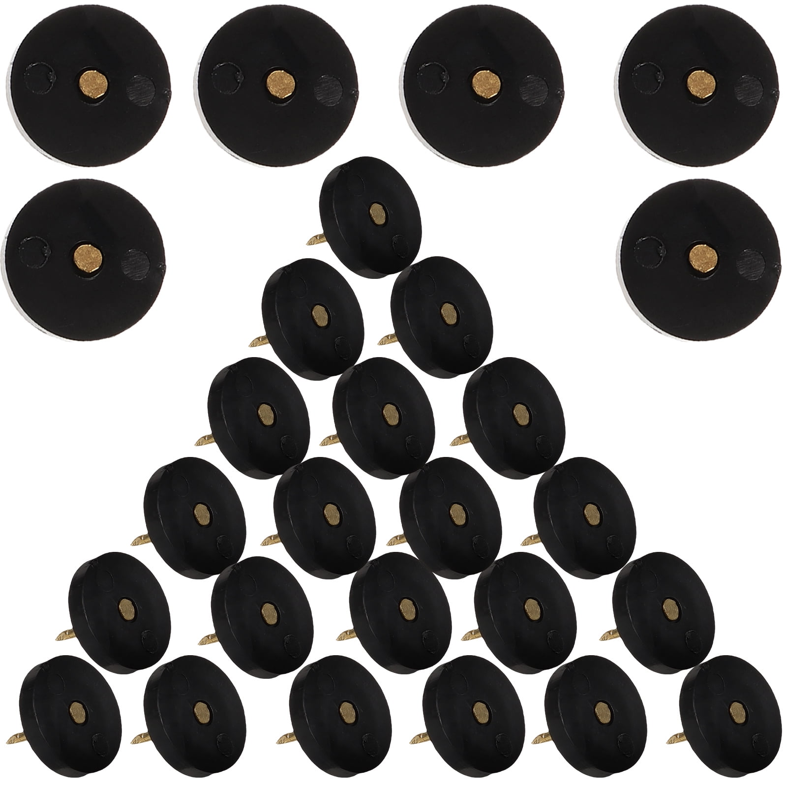 GALUBUBU Pin Badge Locking Backs Lapel Pin Backs Golden Rubber 50pcs ...