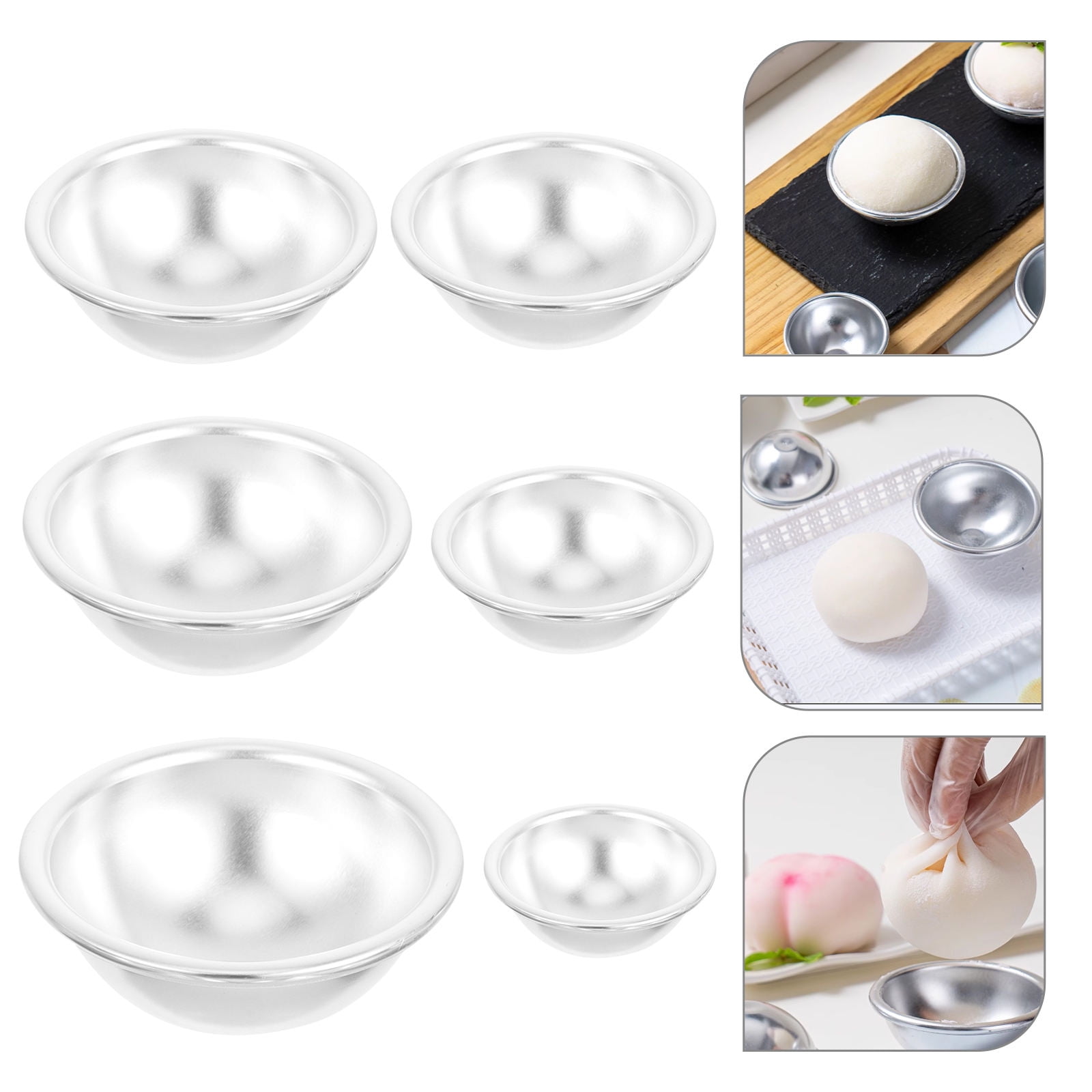 GALUBUBU 6Pcs Small Cake Moulds for Diy Craft and Bath Ball Making ...