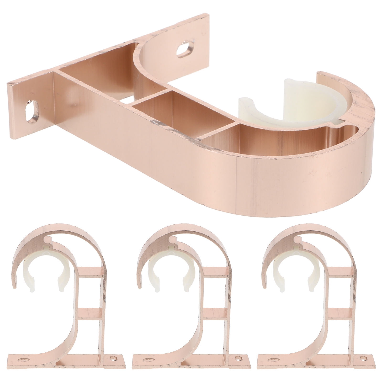 GALUBUBU Ceiling Mount Curtain Rod Brackets 4Set Stable Support Indoor ...