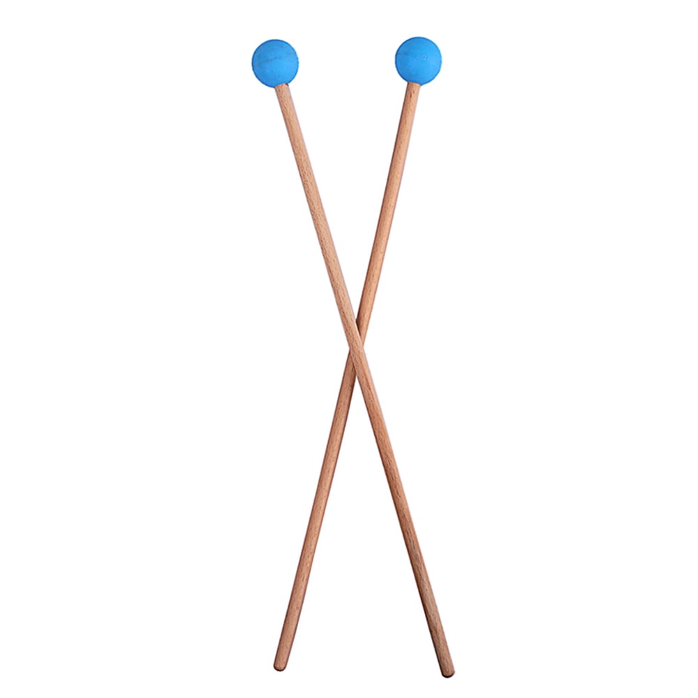 GALUBUBU Drum Mallets Accessory Bell Mallet Rubber 1 Pair Sky-Blue ...