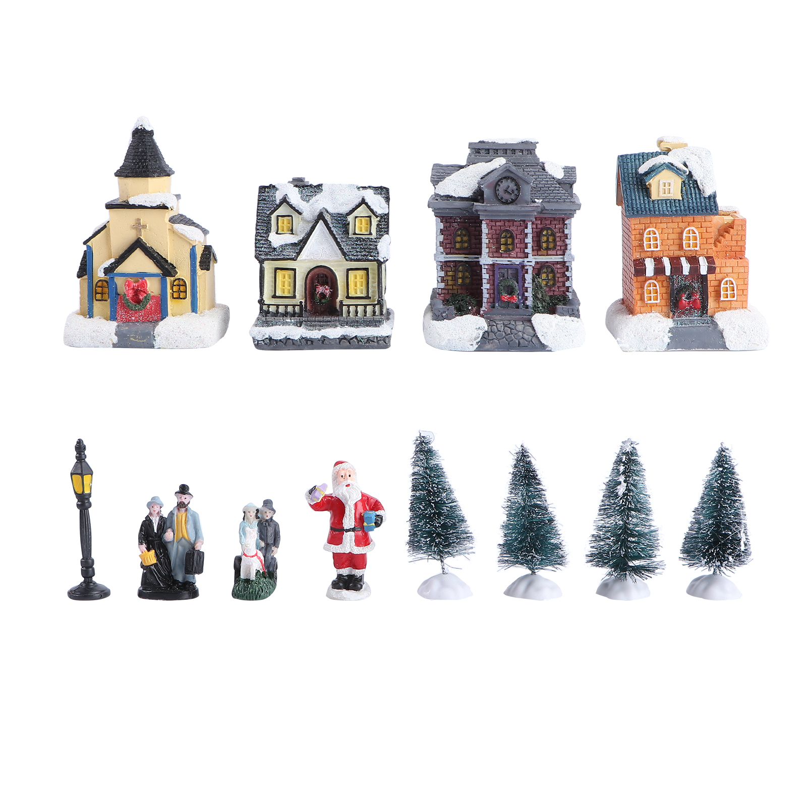 GALUBUBU Holiday Village Houses Resin Mini House Shape 1 Set For ...