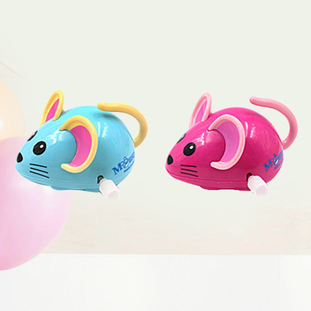 GALUBUBU Wind-Up Mouse Toys 6Pcs Assorted Color Plastic Funny Design ...