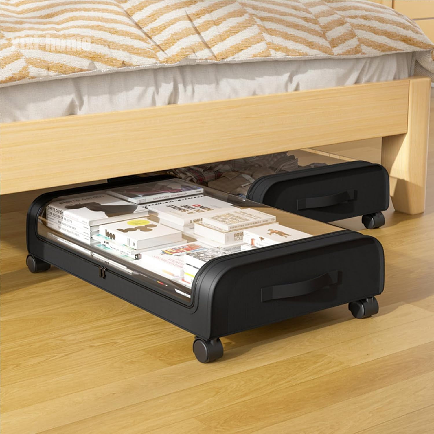 GALV upgraded under bed storage containers with removable wheels ...