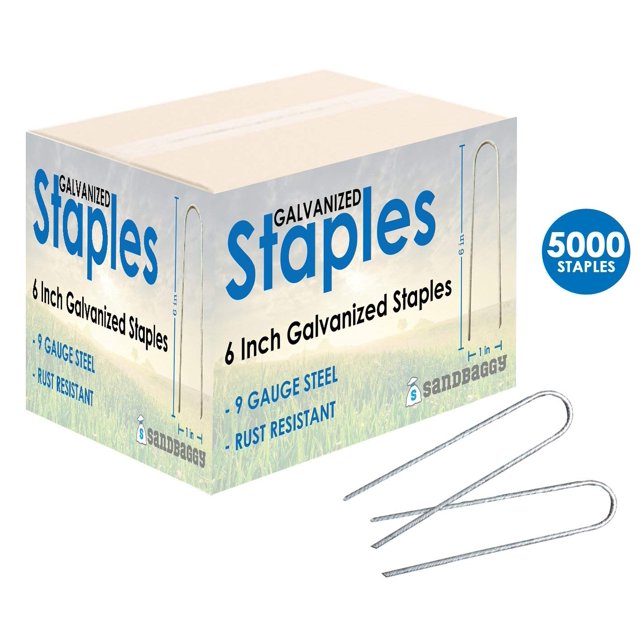 GALVANIZED 6" Landscape Staples ~ Landscape Fabric Pins - Garden ...