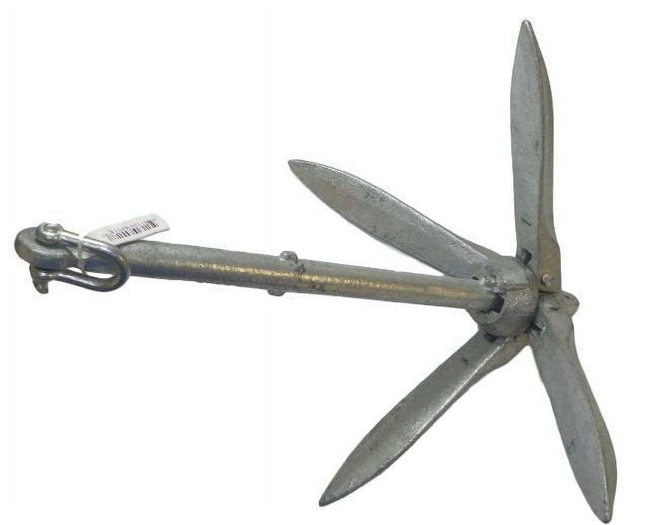 GALVANIZED CAST IRON FOLDING GRAPNEL ANCHOR 7 LB - Walmart.com
