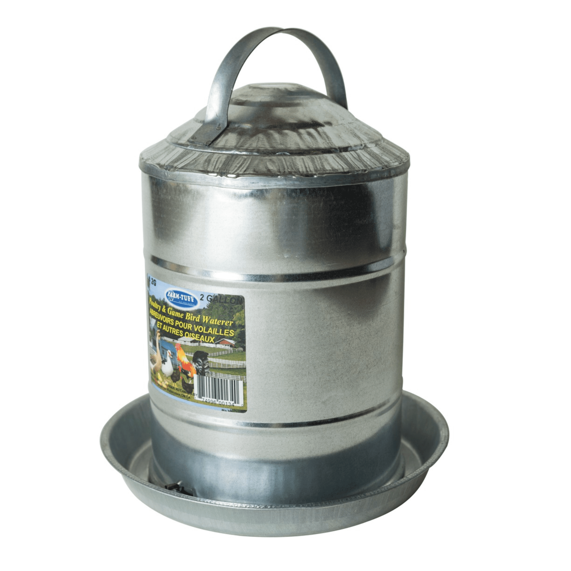 GALVANIZED POULTRY FOUNTAIN 2 GALLON - Walmart.com