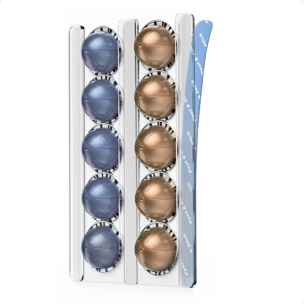 GALVANOX Wall Mounted Holder for Nespresso Vertuo Pods Organizer, 10 ...