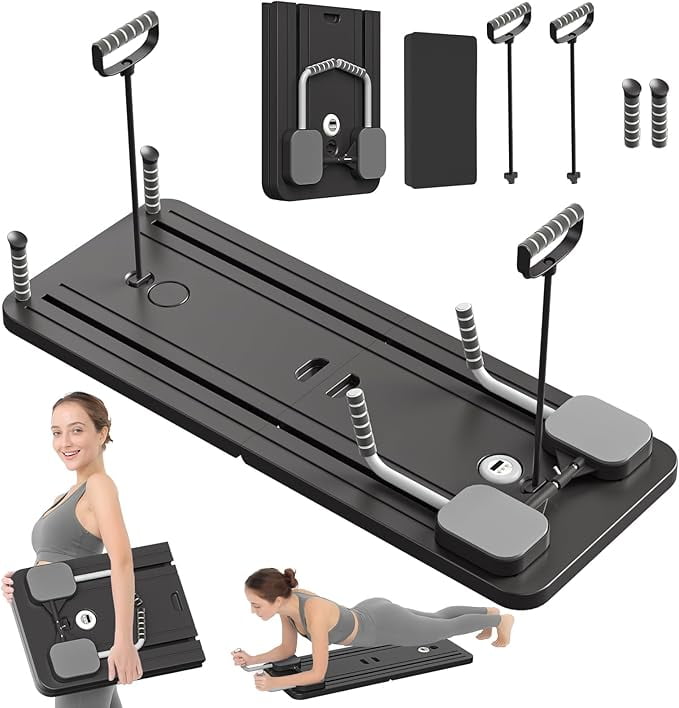 GAMBE 5in1 Pilates Board - Pilates Reformer Set, Multi-Purpose Foldable ...