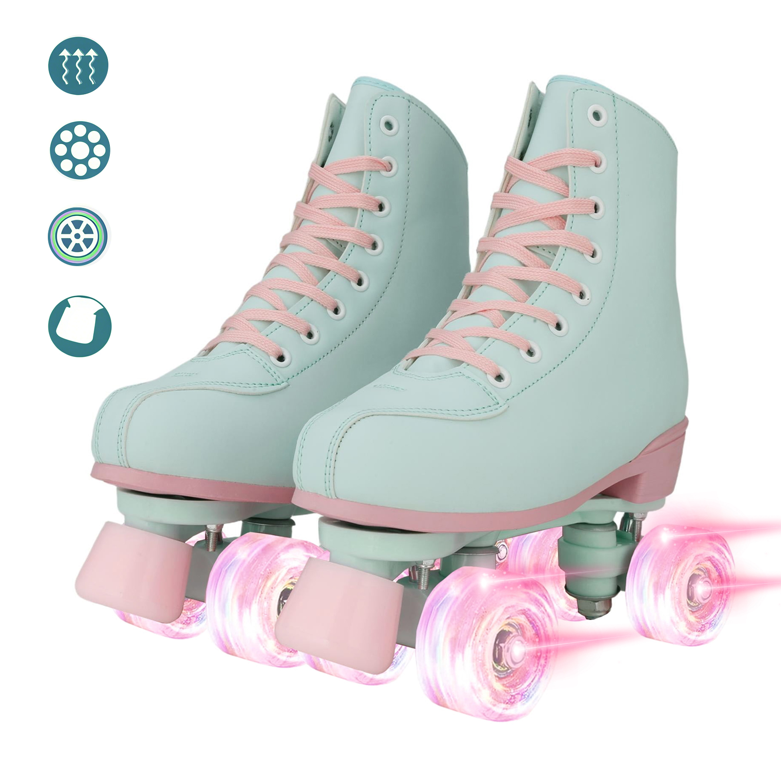 GAMBE Roller Skate, Adult Teen Classic Fashion Roller Skates with Light ...