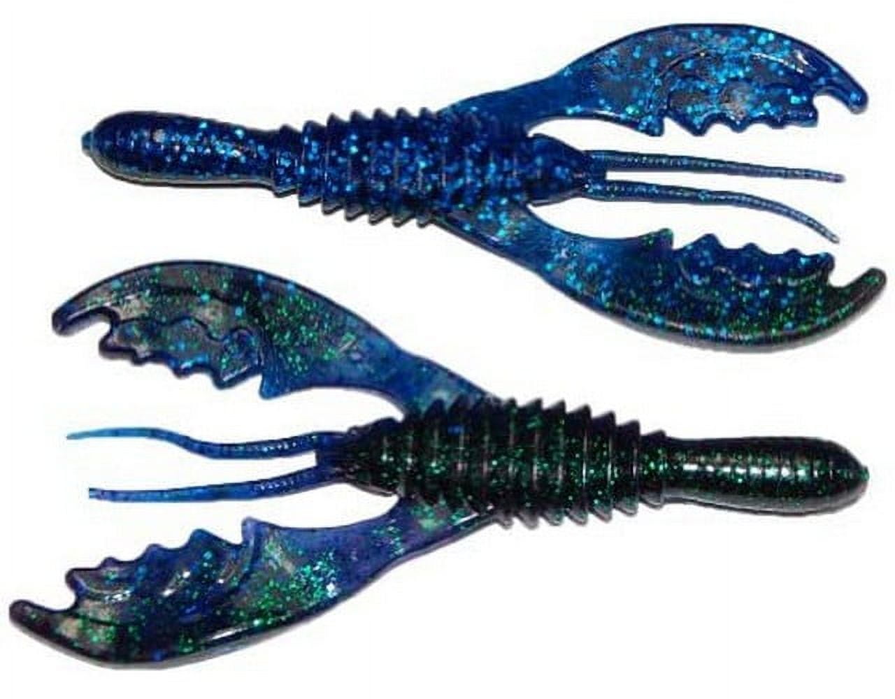 GAMBLER FD5174 MegaDaddy June Bug Shadow Blue Size 5" 5 Pack Fishing ...
