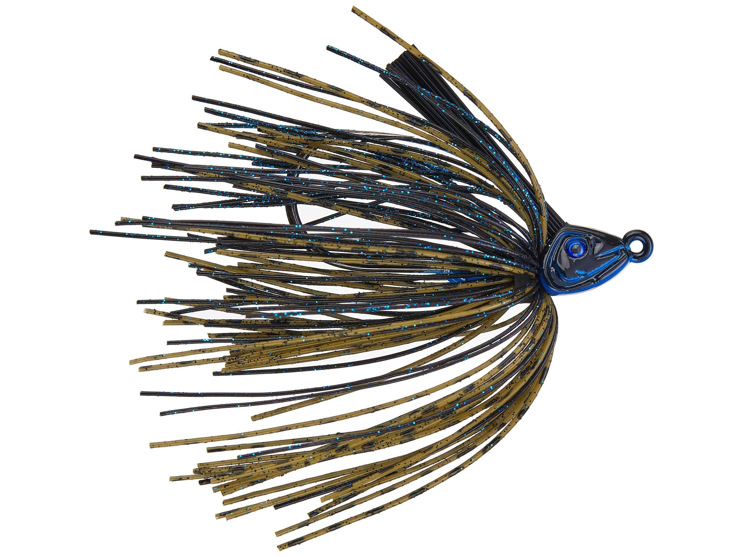 GAMBLER GTSJ001 GOAT Black Blue Green Pumpk 1/2oz Skirted Swim Jig ...