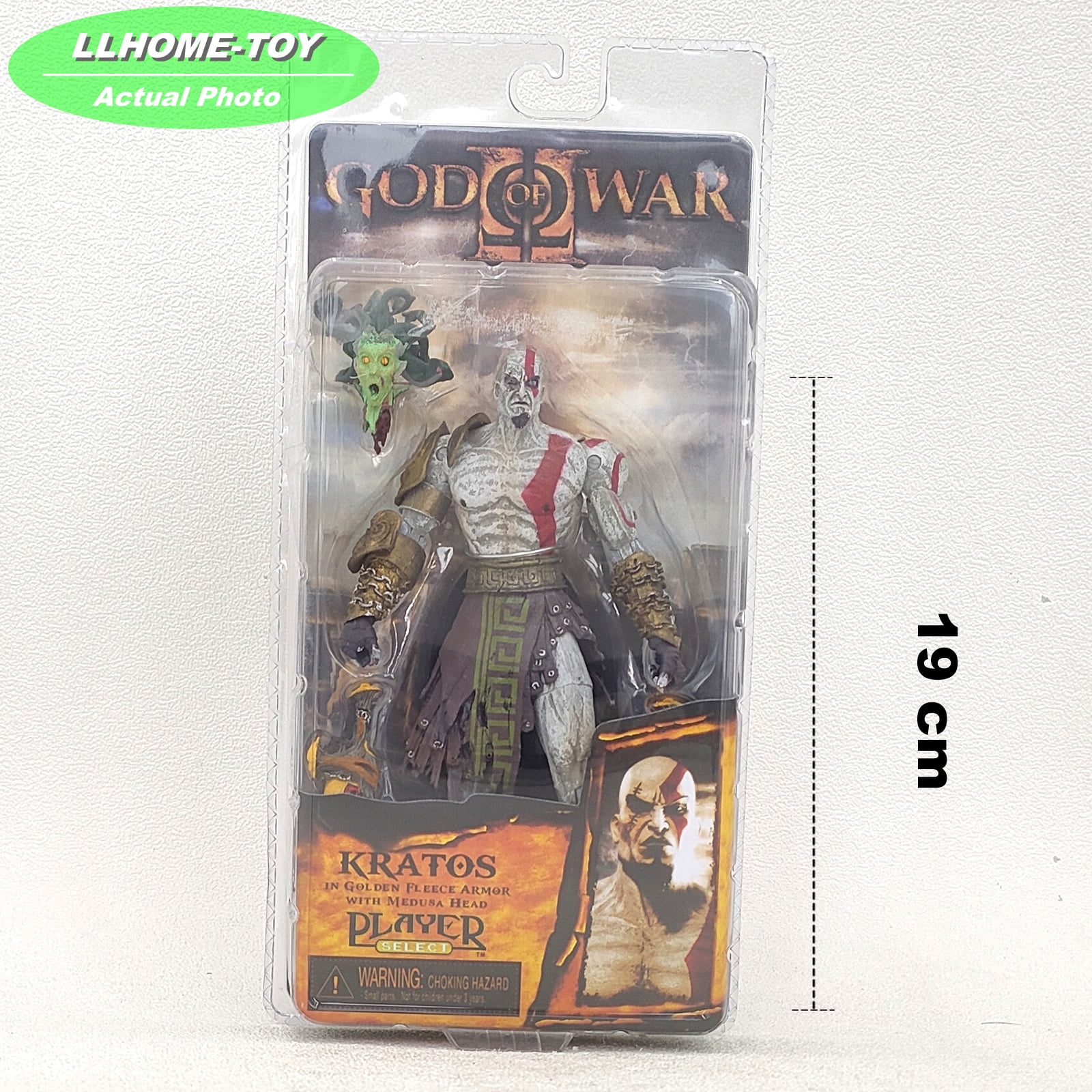 GAME GOW KRATOS With Medusa Head 18cm Moveable ACTION FIGURE Statue ...