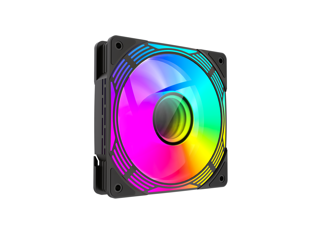 GAMEMAX FN12A-C8I, 120mm Black frame ARGB Fan - High-Performance ...